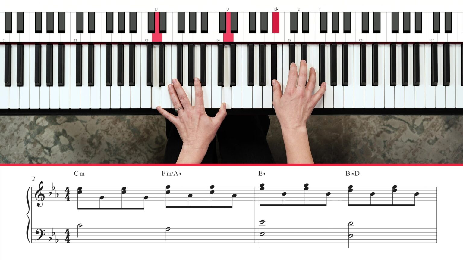 Beautiful Piano Chord Patterns - Beginner Lesson